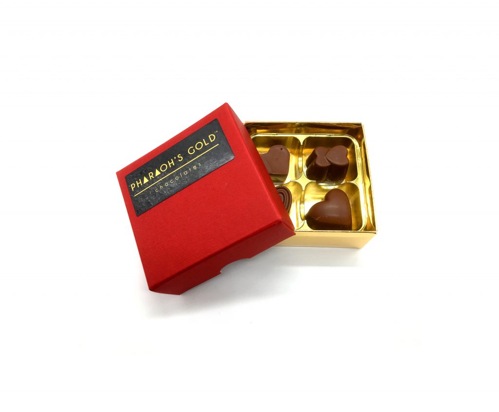 4 Chocolate Box (Heart) – Pharaoh's Gold Chocolates